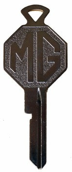 MG Crested Nickel Plated FS Key Blank — Abingdon Spares