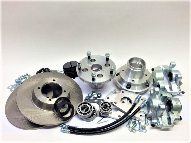 MG TD/TF Front Disc Brake Conversion Kit, steel wheels — Abingdon Spares