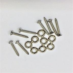 Chrome Wood Screw & Washer Set for Fabric Dash, TD — Abingdon Spares