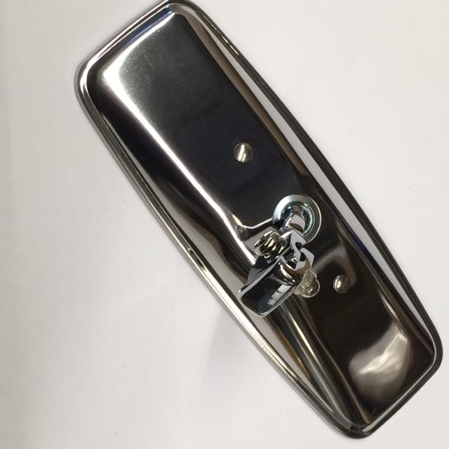 MGB Mirror, rear view, 62-67, chrome back — Abingdon Spares