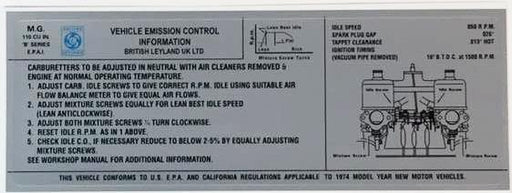 Automotive Restoration Decals — Abingdon Spares