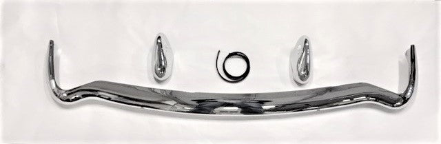 Basic MGB Rear Bumper Kit, w/all chrome overriders — Abingdon Spares