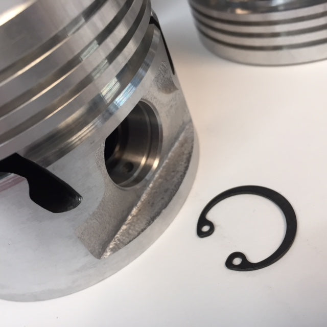 MGB Piston Set w/Rings circlip type +.040 — Abingdon Spares