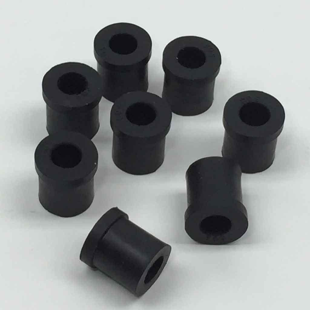 Rubber Bushings, spring shackle, TC front, TD/TF rear, set of 8 ...